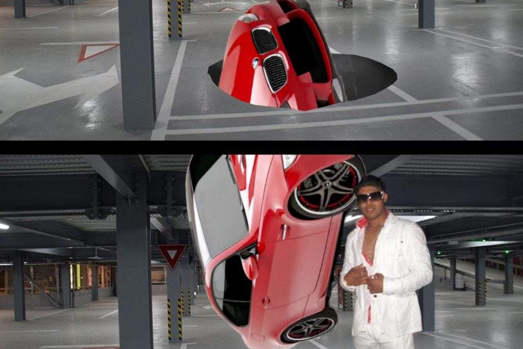 Pe două locuri e uşor! Un cocalar a reuşit să-şi parcheze maşina pe ...