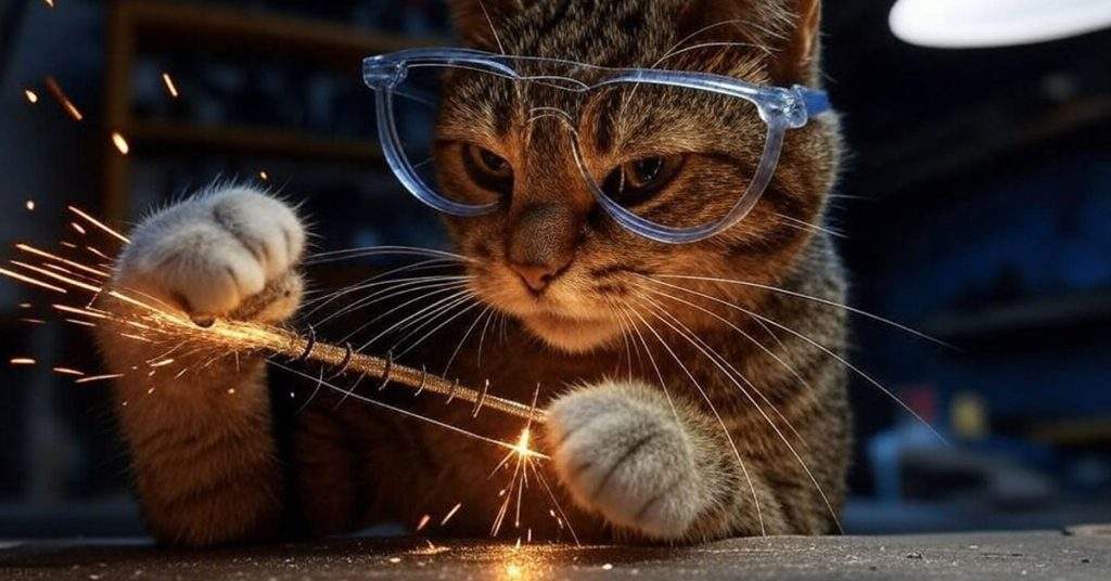 Un român și-a fixat bradul în podea cu șuruburi, dar pisica le-a tăiat ...