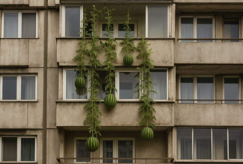 Încă un român rănit după ce i-a căzut în cap un pepene crescut pe balcon
